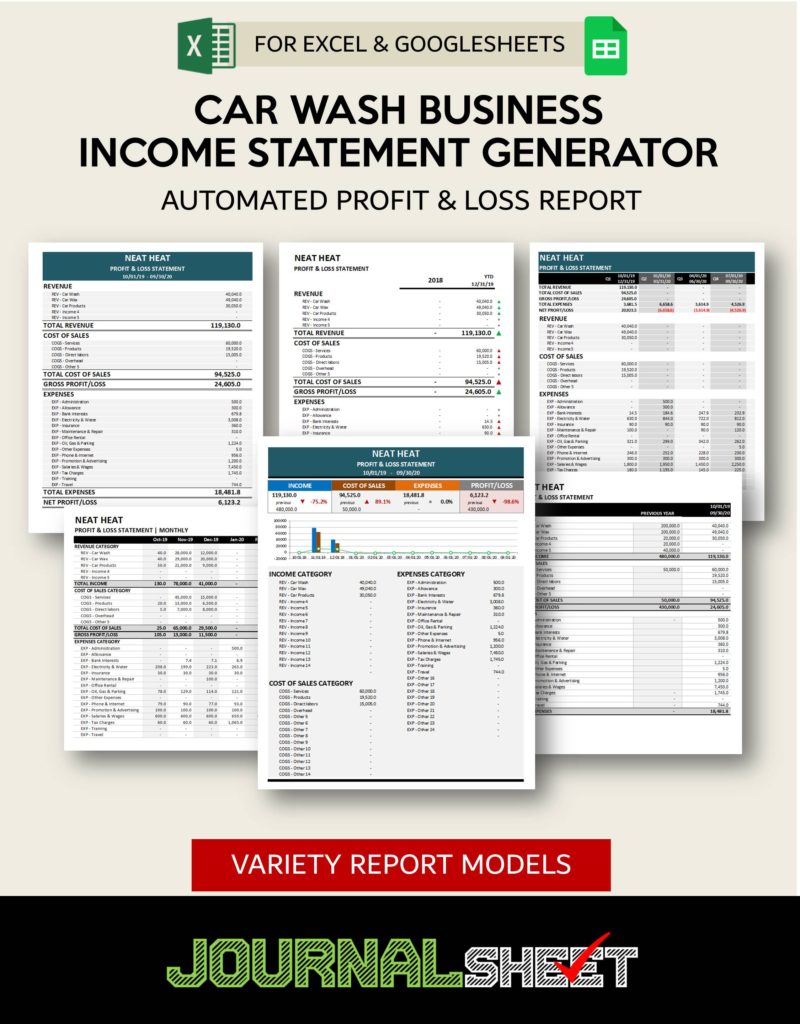JS456IS CAR WASH INCOME STATEMENT GENERATOR - journalSHEET