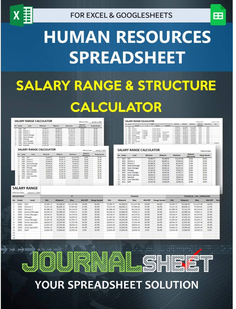 JS529HR SALARY RANGE | BAND | STRUCTURE CALCULATOR - journalSHEET